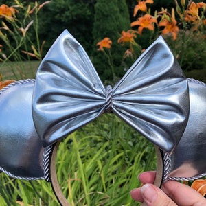 Silver Mickey Ears, 100th Anniversary Minnie Ear Headband, 100th ...