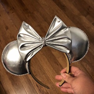 Silver Mickey Ears, 100th Anniversary Minnie Ear Headband, 100th ...