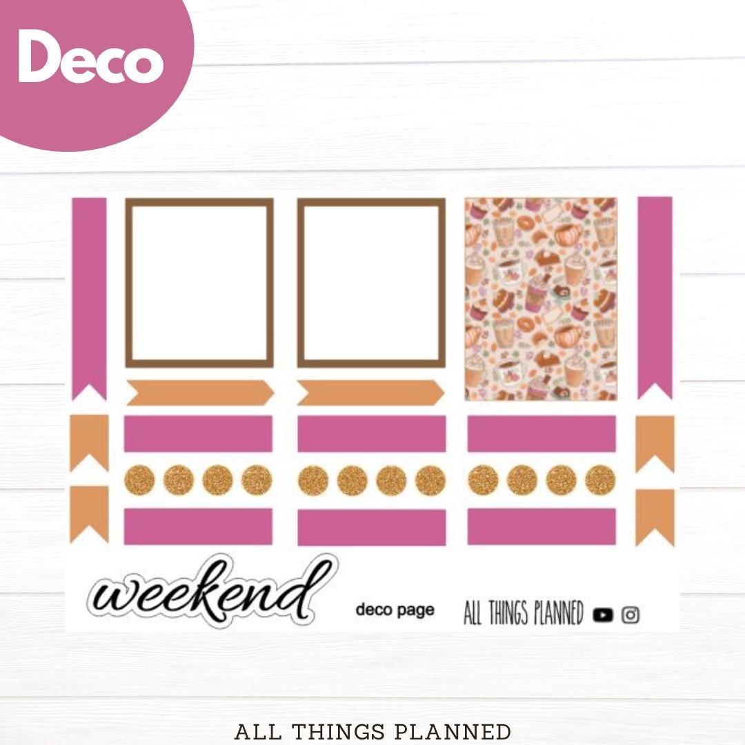 November (thanksgiving) Deco Planner Stickers - Etsy
