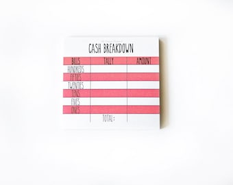 Cash Sticky Notes - Etsy