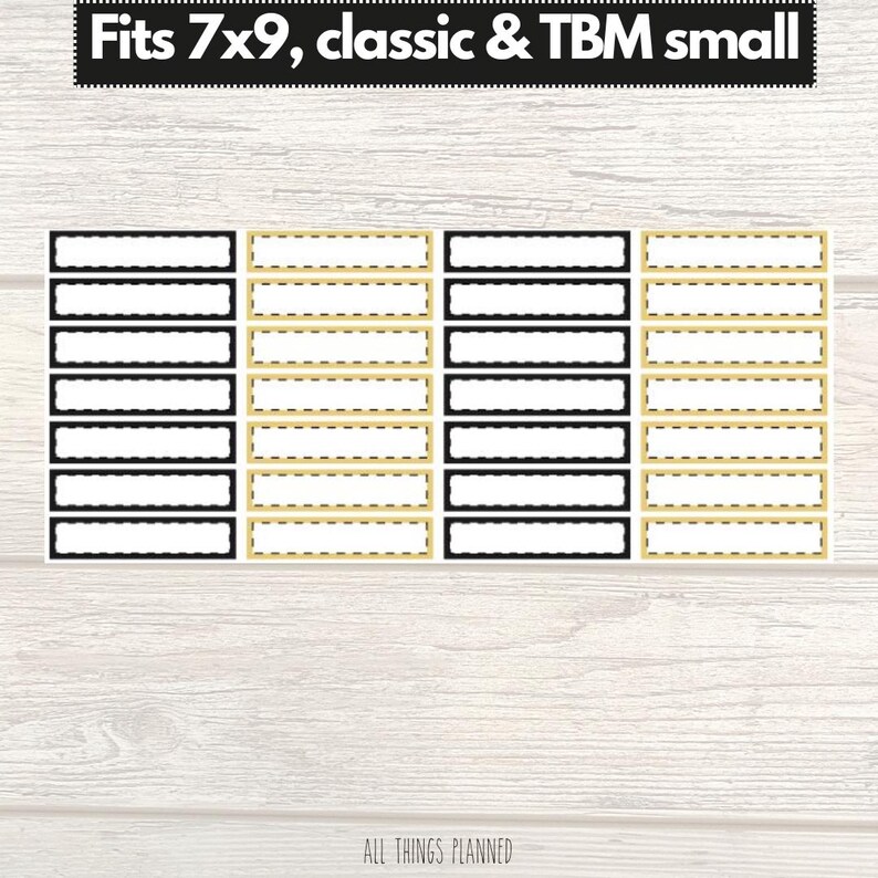 7x9 | Classic | TBM Small BBP | January (new Year) Event Boxes Planner ...