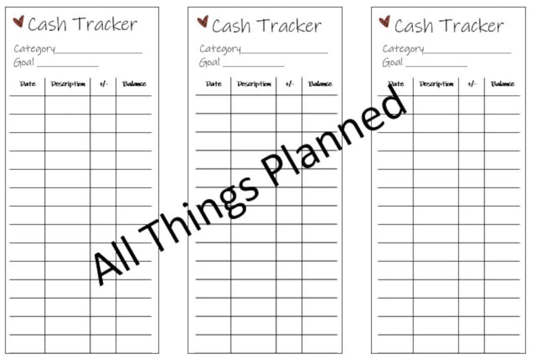 Cash Envelope Inserts | Cash Envelopes | Allthingsplannedshop - Etsy