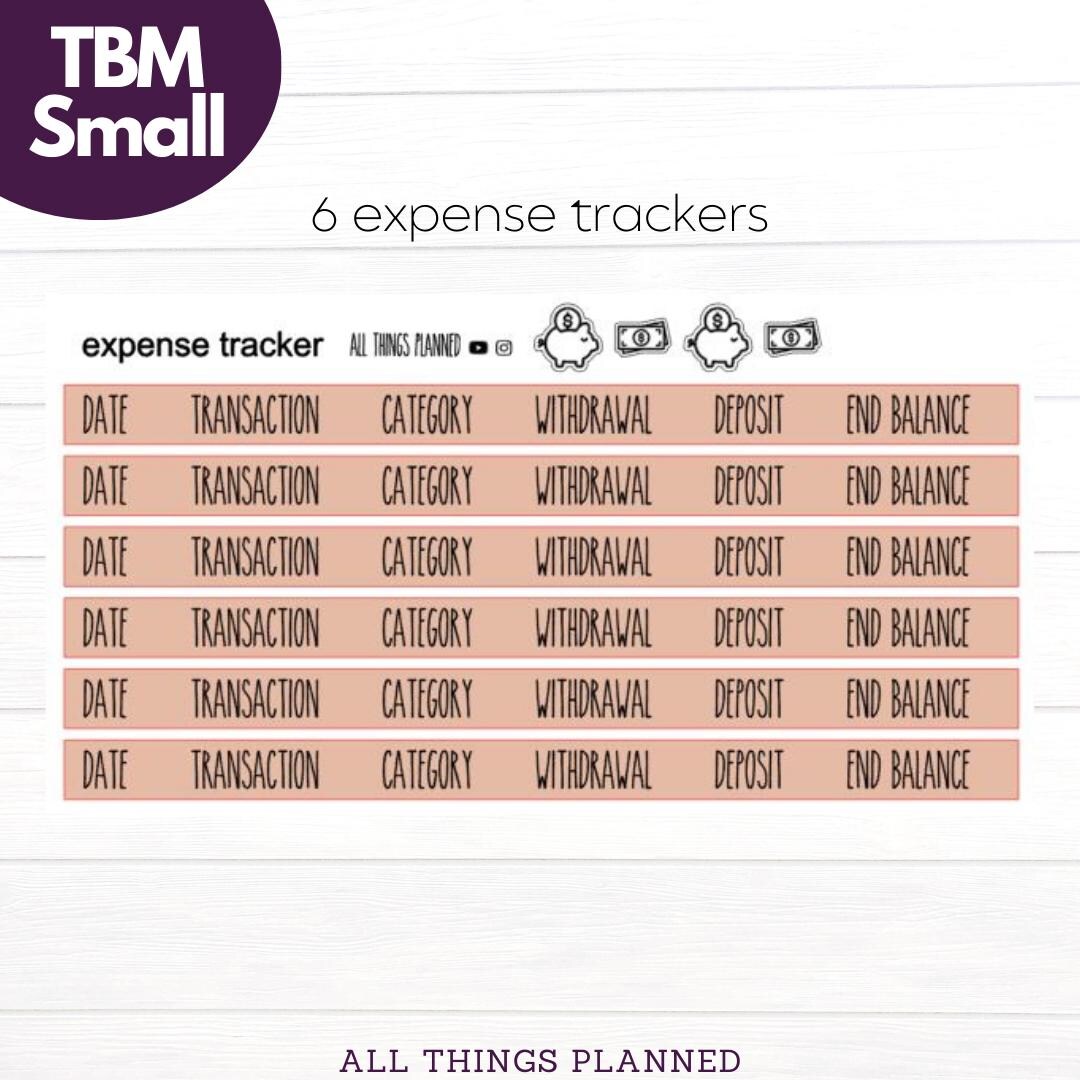 TBM Small BBP Jan. new Year Expense Tracker the Budget Mom - Etsy
