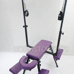 MATURE / Portable Bench Purple Color Spanking Dungeon Playroom ...