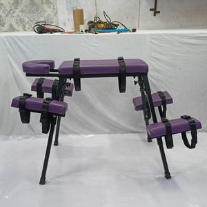 Mature / Portable Bdsm Spanking Bench Purple Color Bench Flogging ...