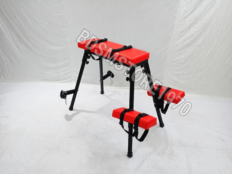 MATURE / Portable Bench Red Color Spanking BDSM Punishment Playroom ...