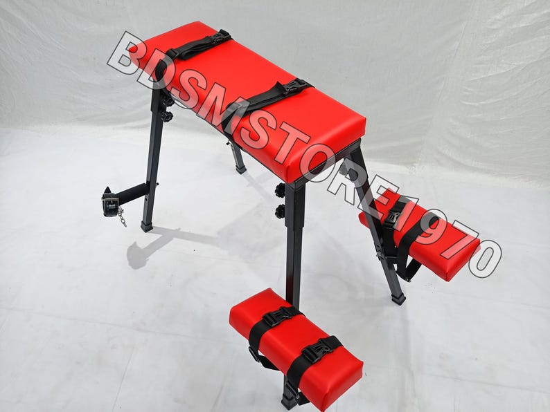 MATURE / Portable Bench Red Color Spanking BDSM Punishment Playroom ...