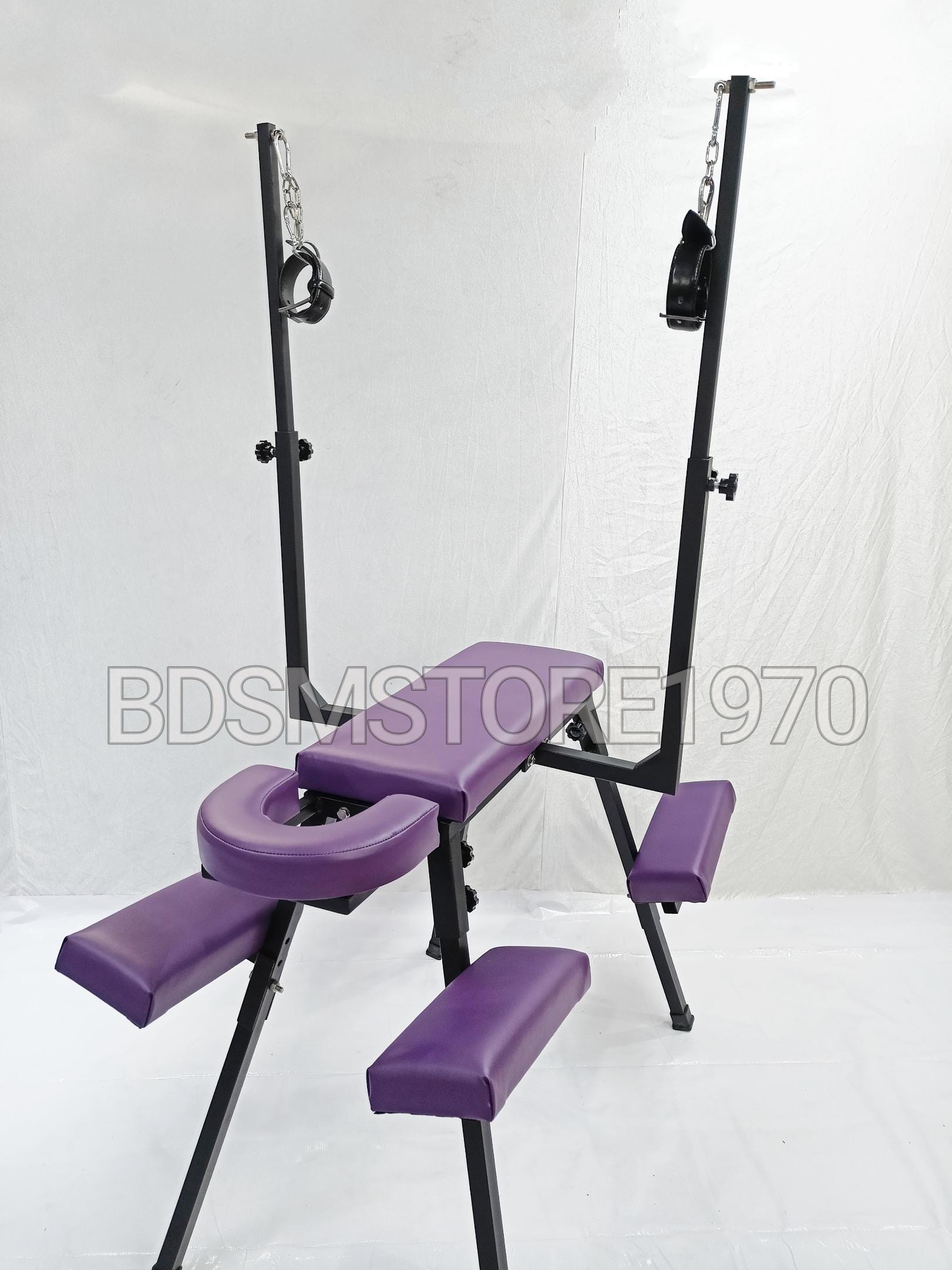 MATURE / Portable Bench Purple Color Spanking Dungeon Playroom ...