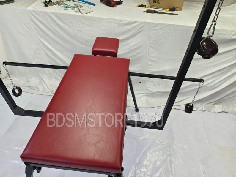 Mature / Spanking Table With Hand and Leg Restraint Wine Color Table ...