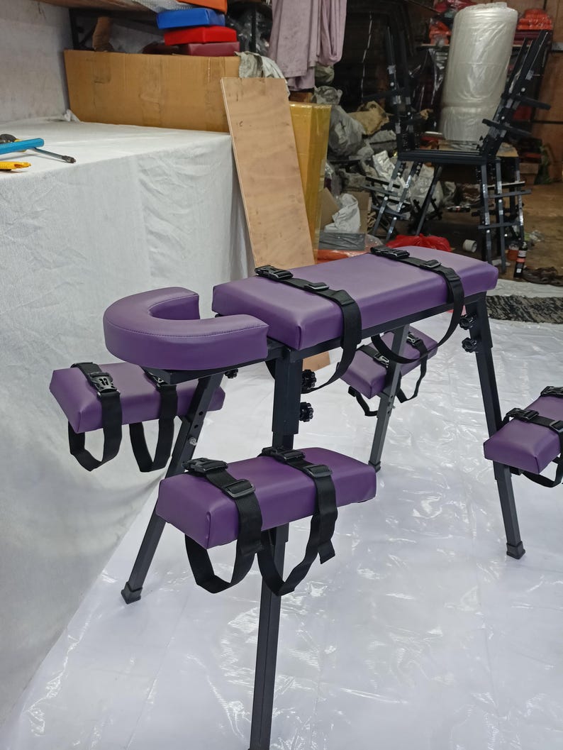 Mature / Portable Bdsm Spanking Bench Purple Color Bench Flogging ...