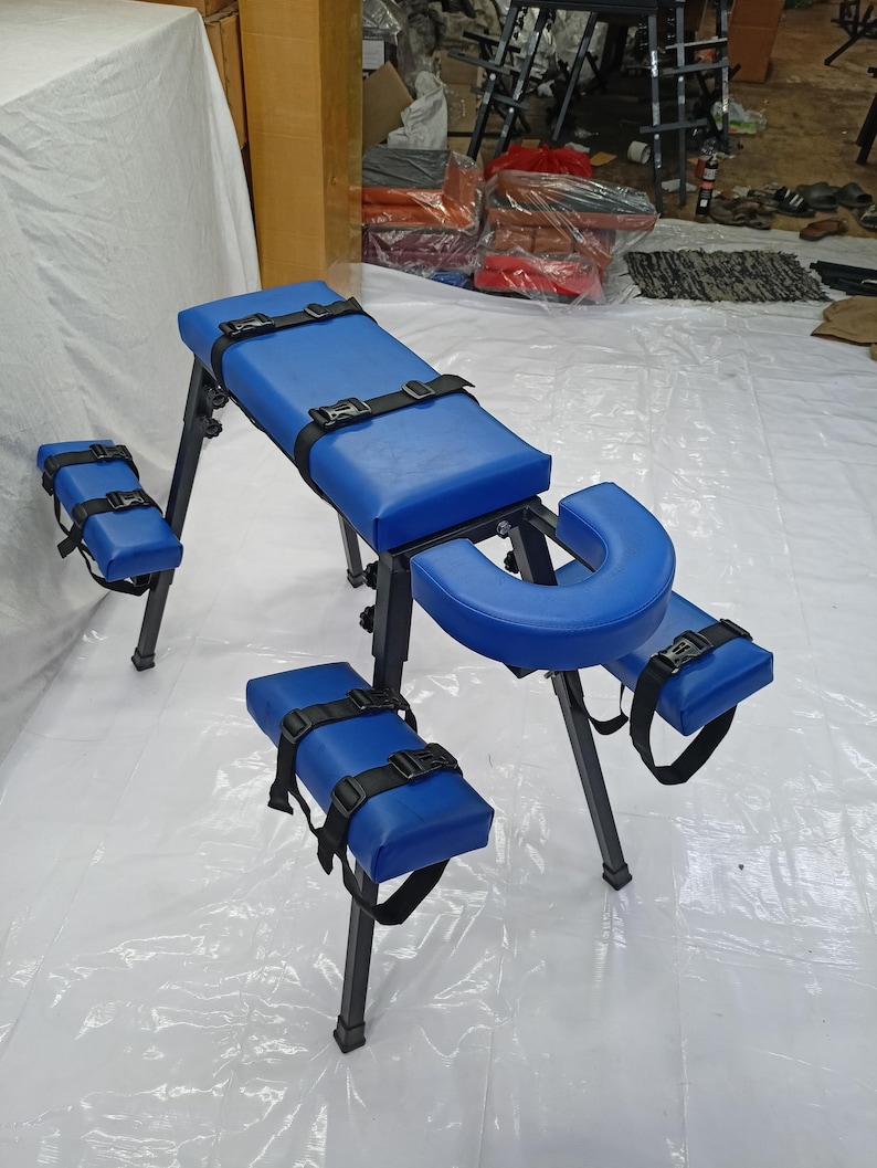 Mature / Bdsm Spanking Bench Blue Color Flogging Spanking Bench Table ...