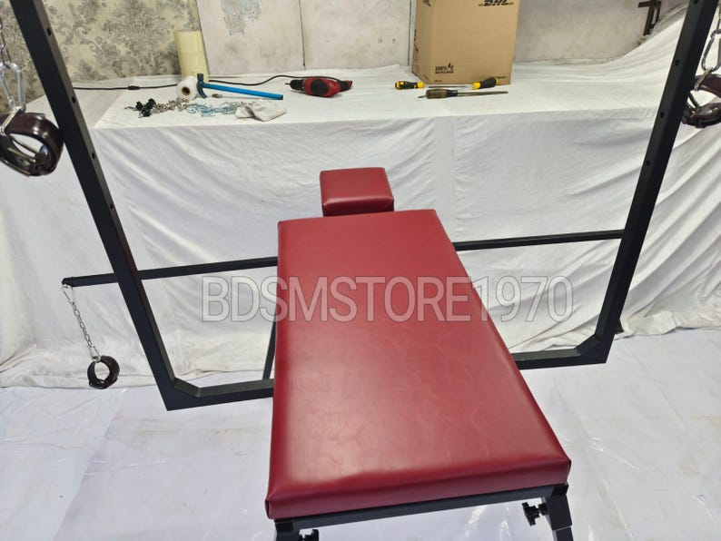 Mature / Spanking Table With Hand and Leg Restraint Wine Color Table ...