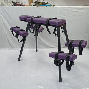 Mature / Portable Bdsm Spanking Bench Purple Color Bench Flogging ...