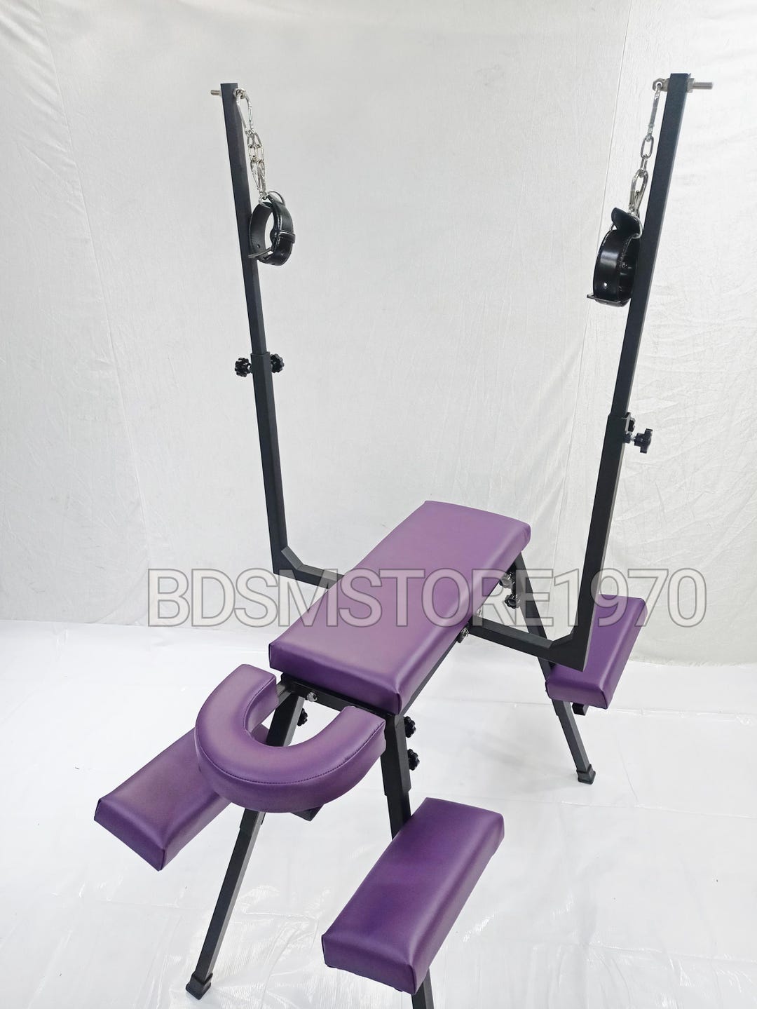 MATURE / Portable Bench Purple Color Spanking Dungeon Playroom ...