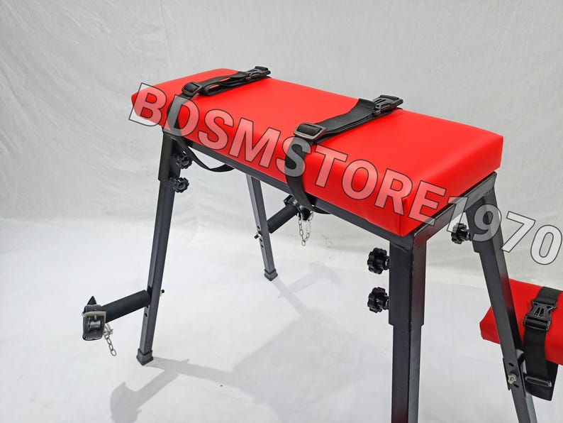 MATURE / Portable Bench Red Color Spanking BDSM Punishment Playroom ...