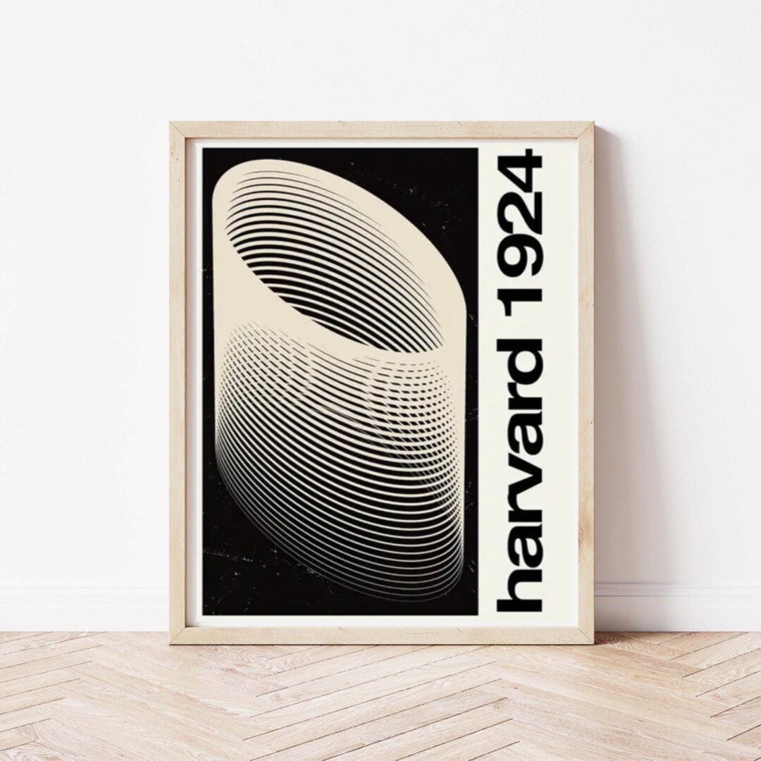 Abstract Bauhaus Harvard 1924 Canvas Painting Modern - Etsy