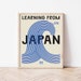 Learning From Japan Retro Art Canvas Painting Modern Minimalist Style ...