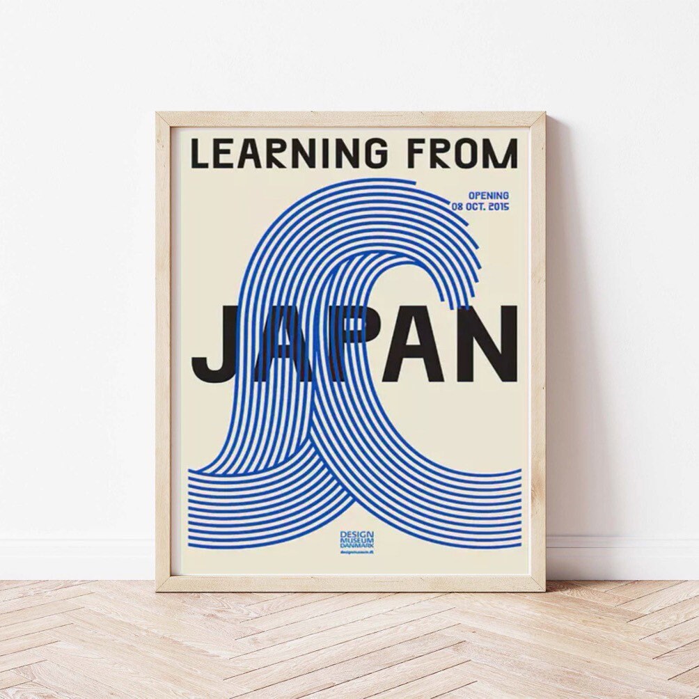 Learning From Japan Retro Art Canvas Painting Modern Minimalist Style ...