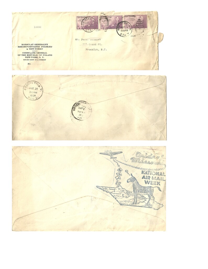 Old Mail Vintage Digital Download Stamps Used Envelopes Air Mail ...