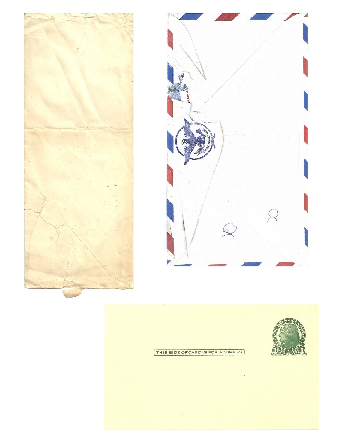 Old Mail Vintage Digital Download Stamps Used Envelopes Air Mail ...