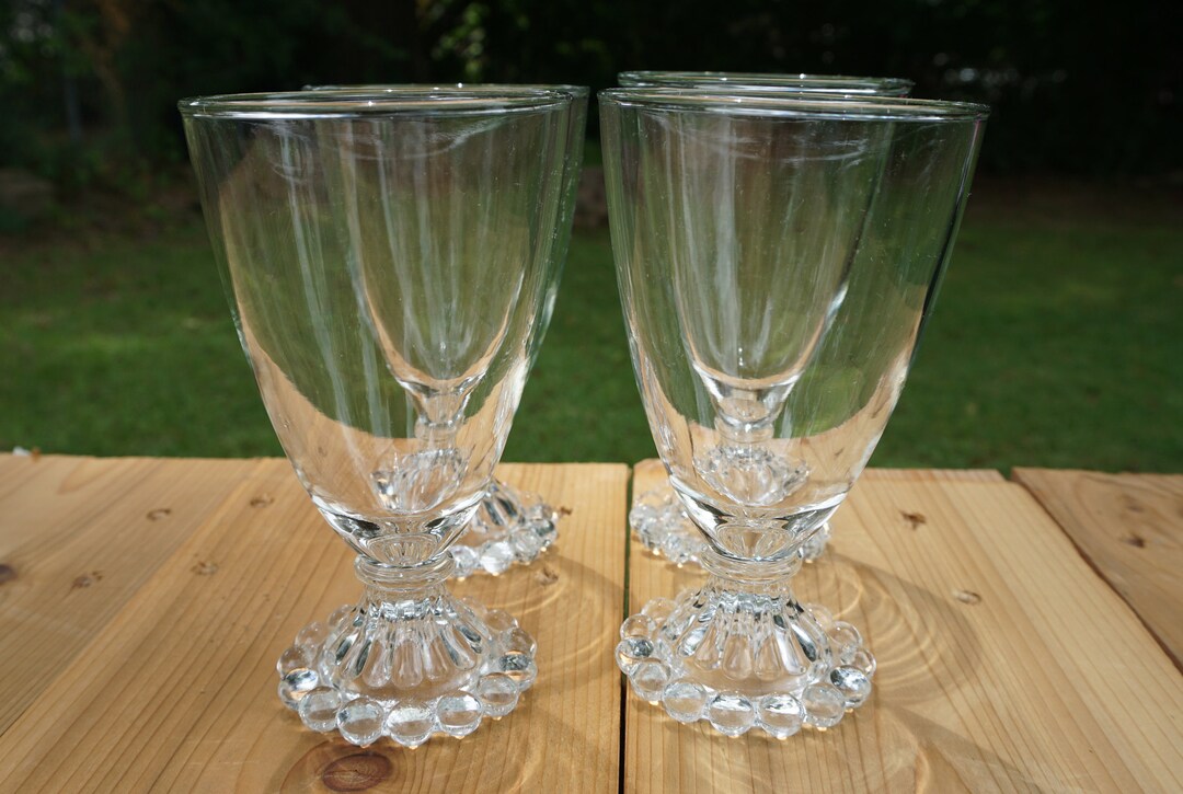 Boopie Pattern Goblets Set of 4 Berwick Boopie Glass Goblets - Etsy