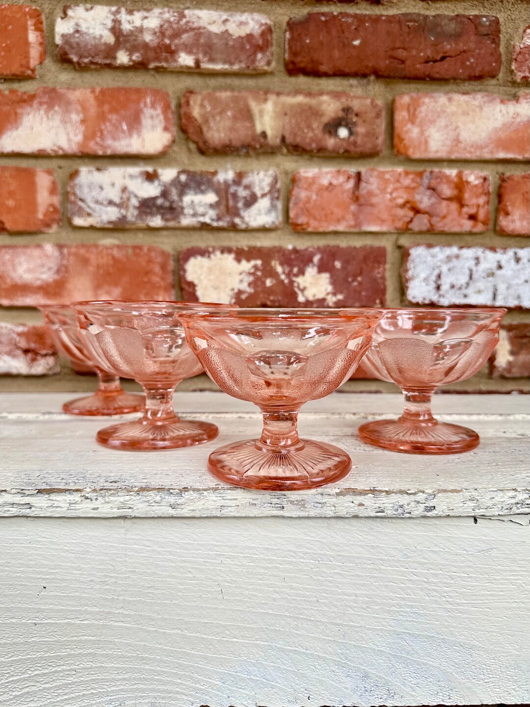 Pink Champagne Glasses, Rose Champagne Glasses, Pink Paneled and ...