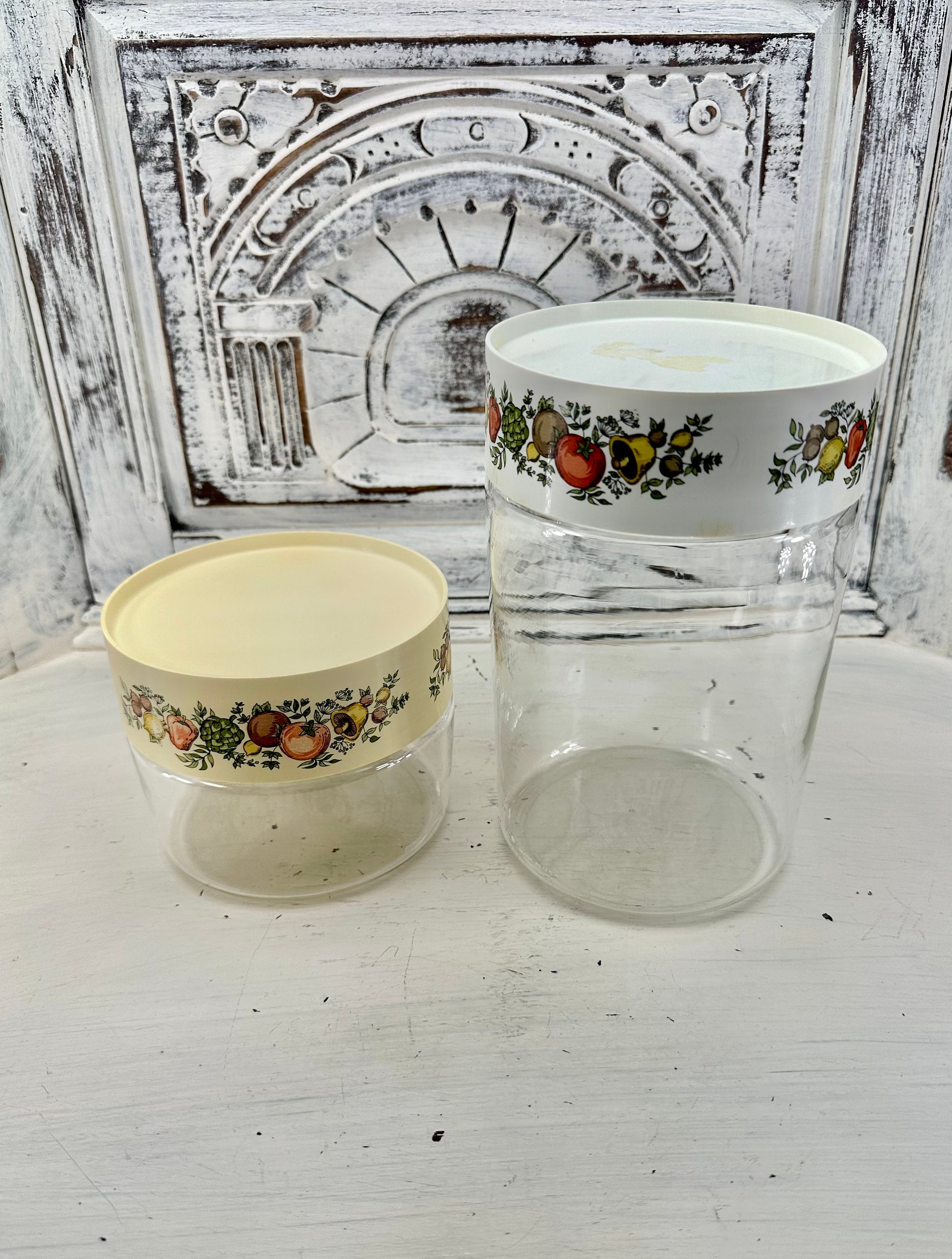 Pyrex Spice of Life Stackable Canisters Vintage Pyrex - Etsy