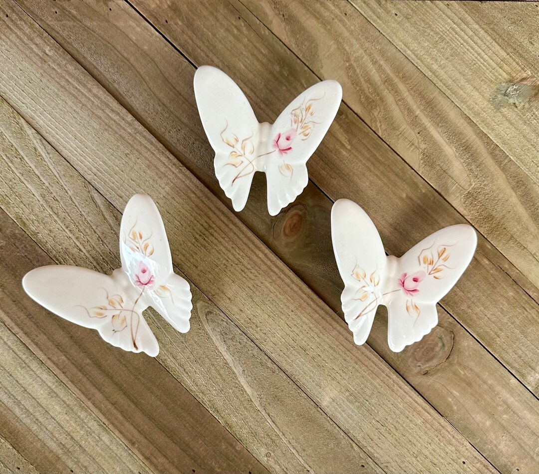 Ceramic Handpainted Wall Mounted Butterflies, , Ceramic Butterfly Wall ...