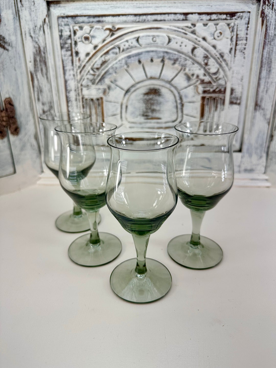 Olympia Grey by Denby Wine Glasses Set of 4, Gray Stemware, 1970s Grey ...