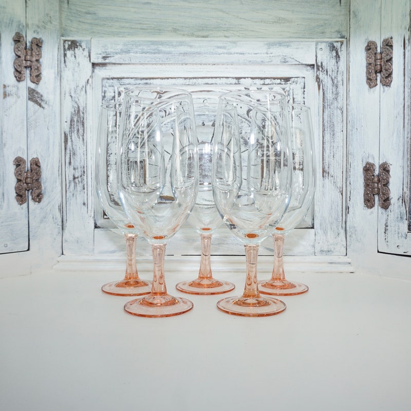 Pink Goblets Etsy