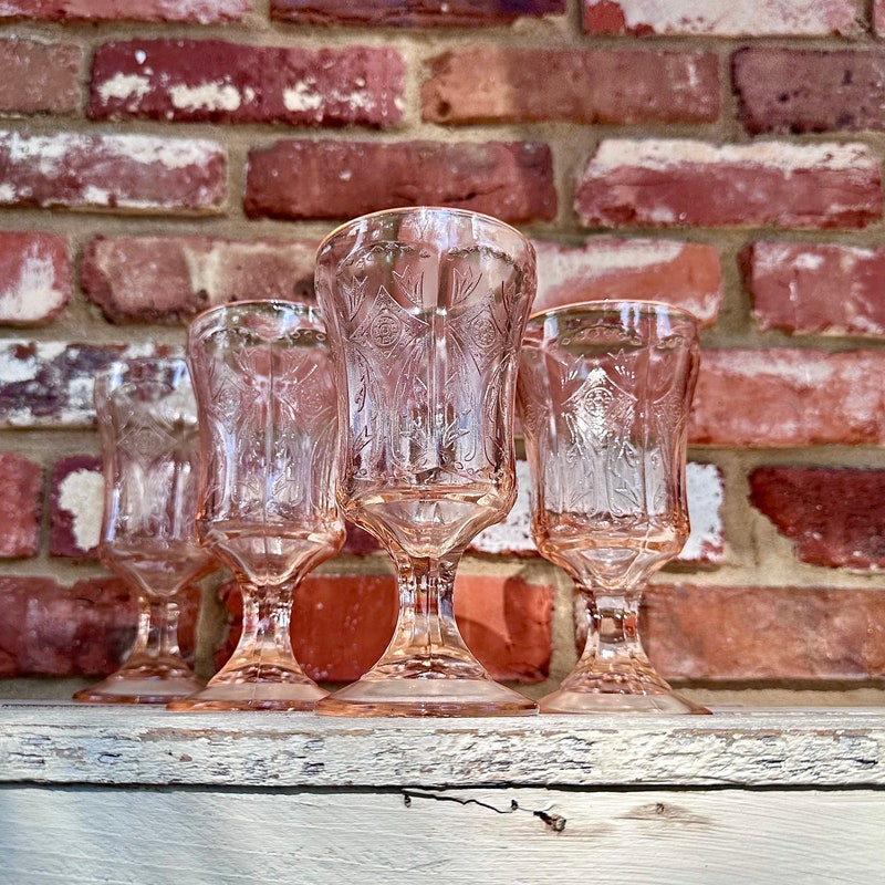 Pink Goblets Etsy
