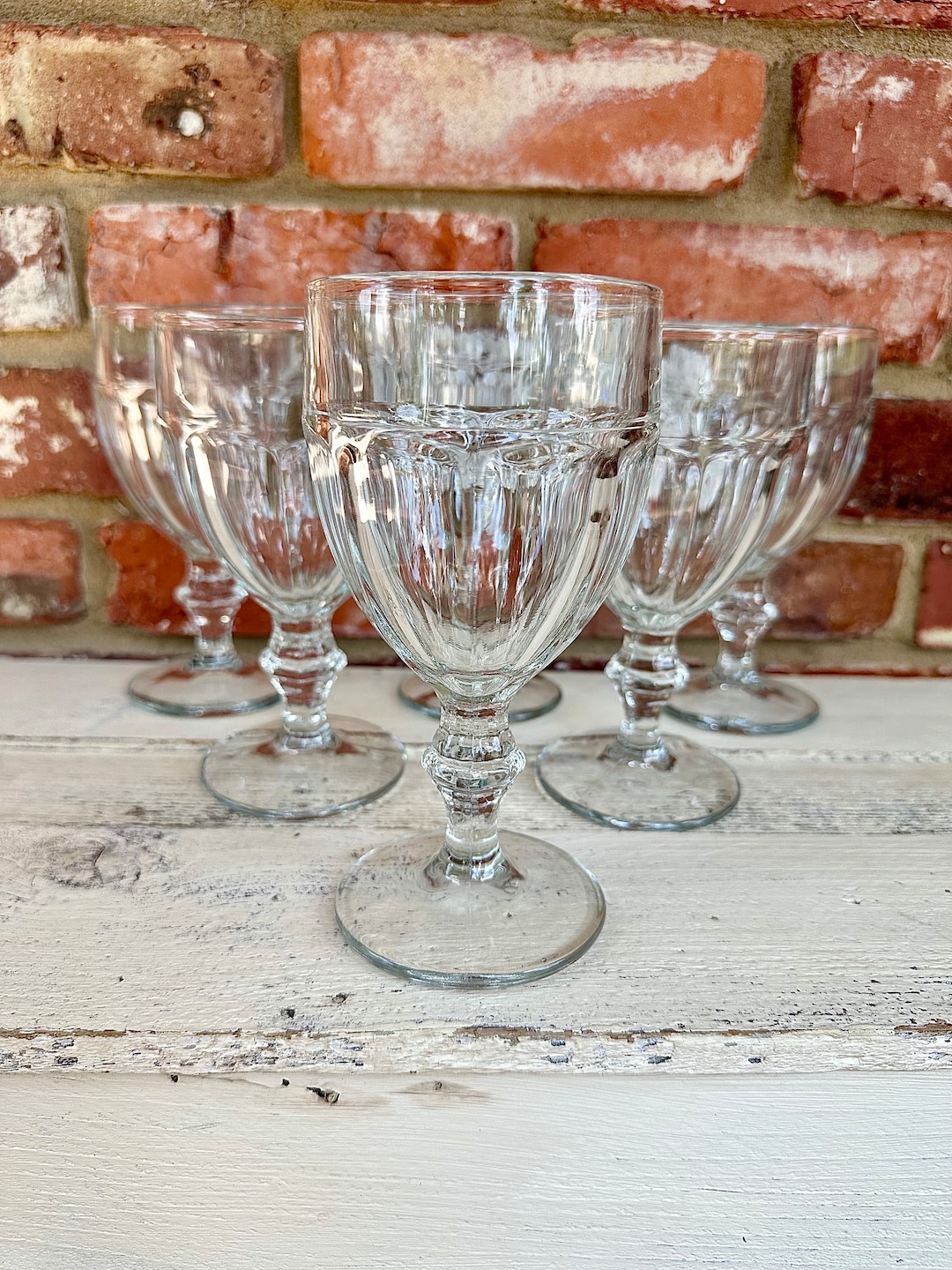 Gibraltar Clear by Libbey Glass Company Set of 6, Duratuff Clear Water ...
