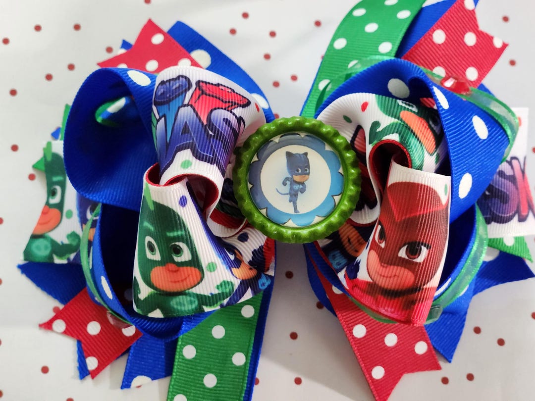 PJ Mask Hair Bow: Superhero Boutique Bow - Etsy