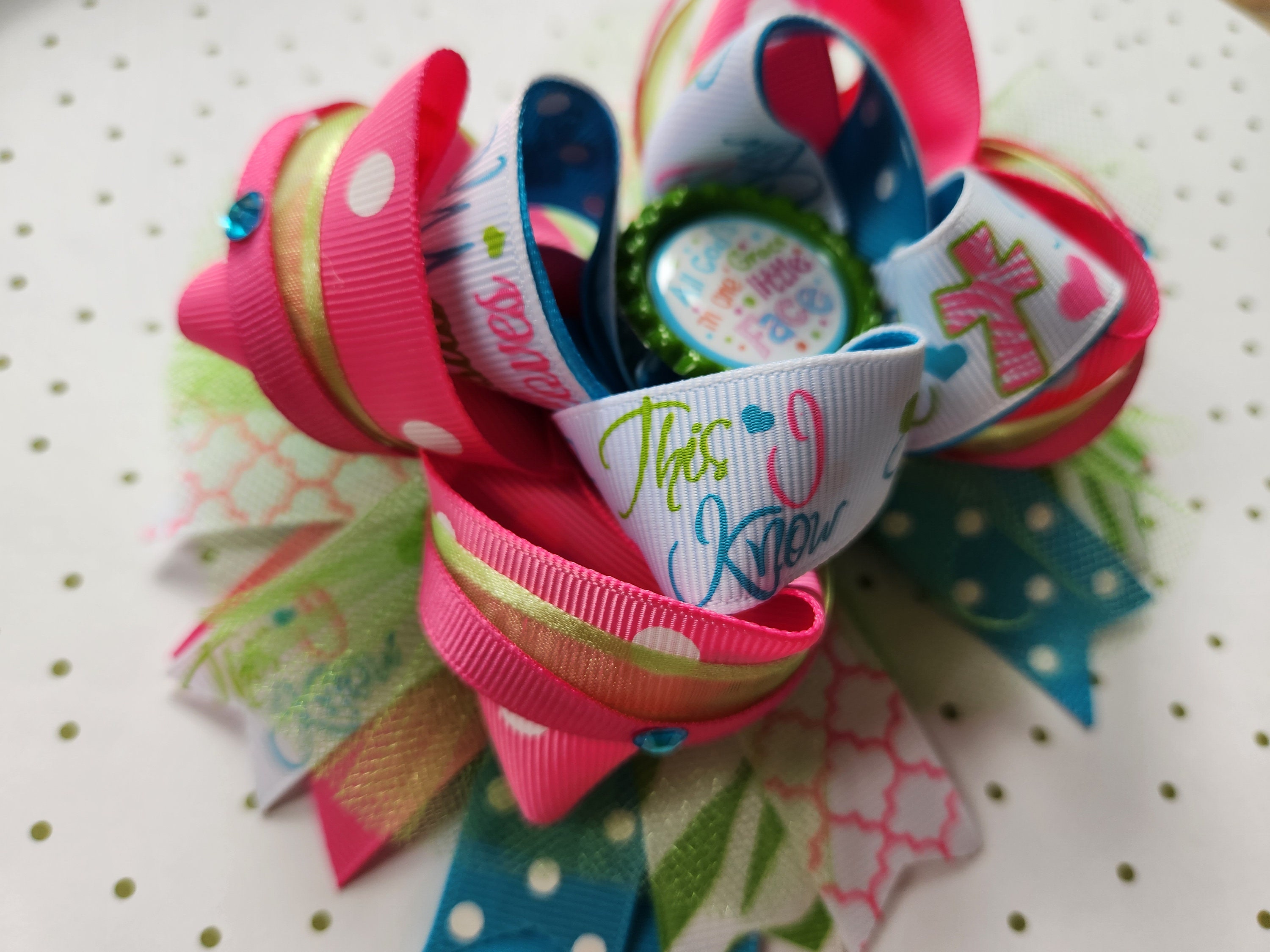 Christian Hair Bow, Jesus Bow, God Hair Bow, Jesus Loves Me - Etsy