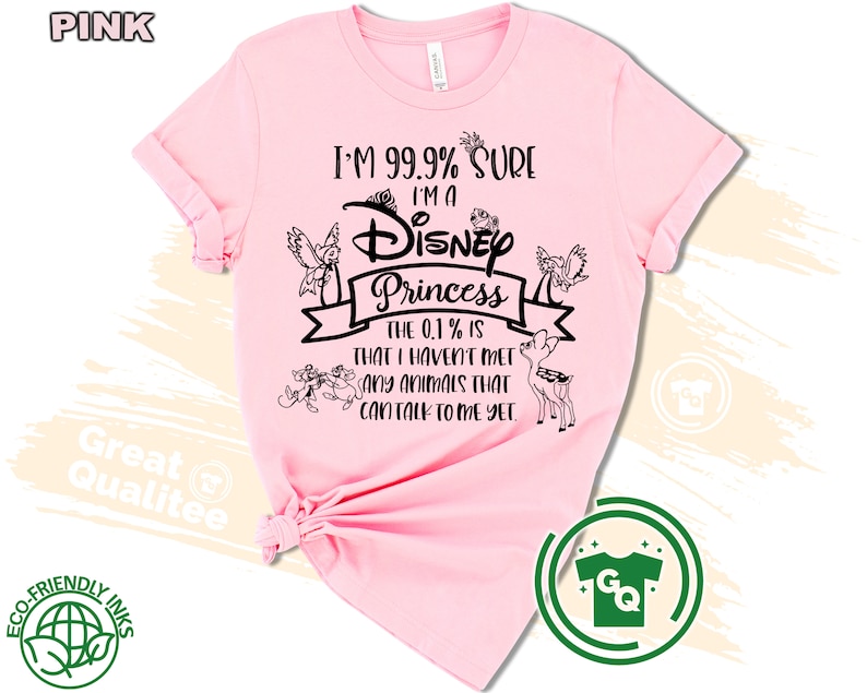 Disney Womens Girls Shirt I Am A Disney Princess Graphic Tee Etsy