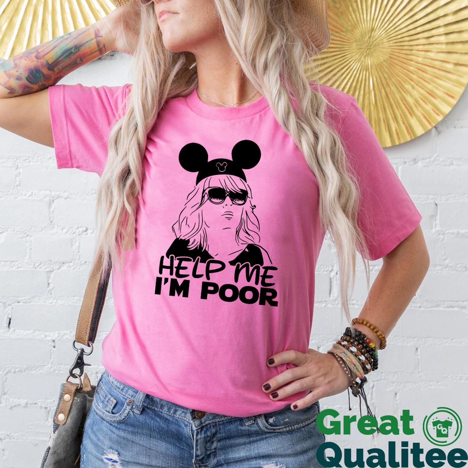 Help Me I'm Poor Disney Shirt, Funny Disney Womens Shirt, Disney Shirt ...