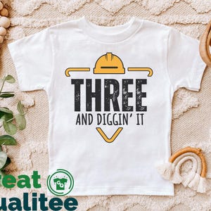 Construction Crew Shirts, Birthday Construction Shirts, Three and ...