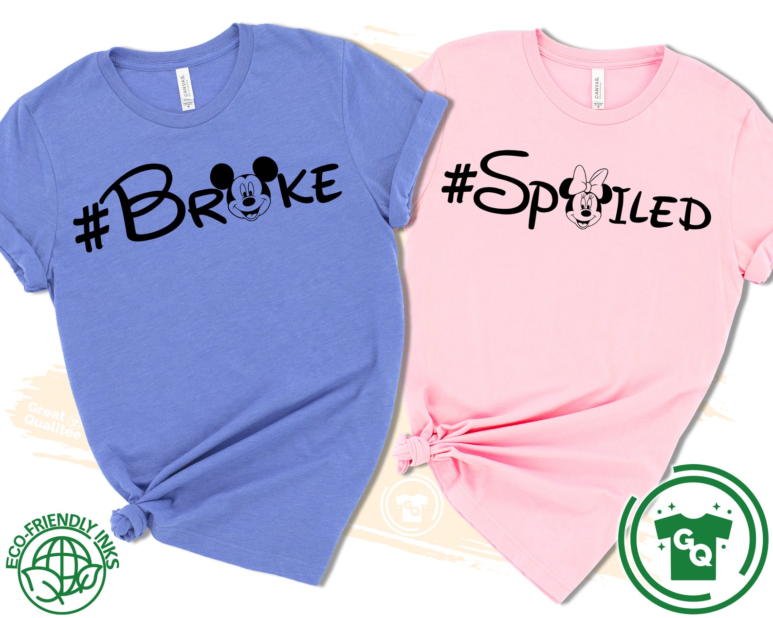Broke Spoiled Shirts Disney Family Shirts Broke and Spoiled - Etsy