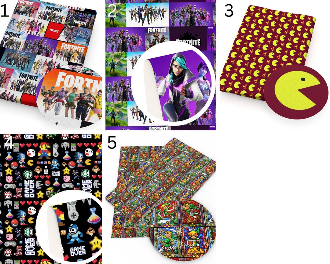 Video Games Faux Leather Sheet - Etsy