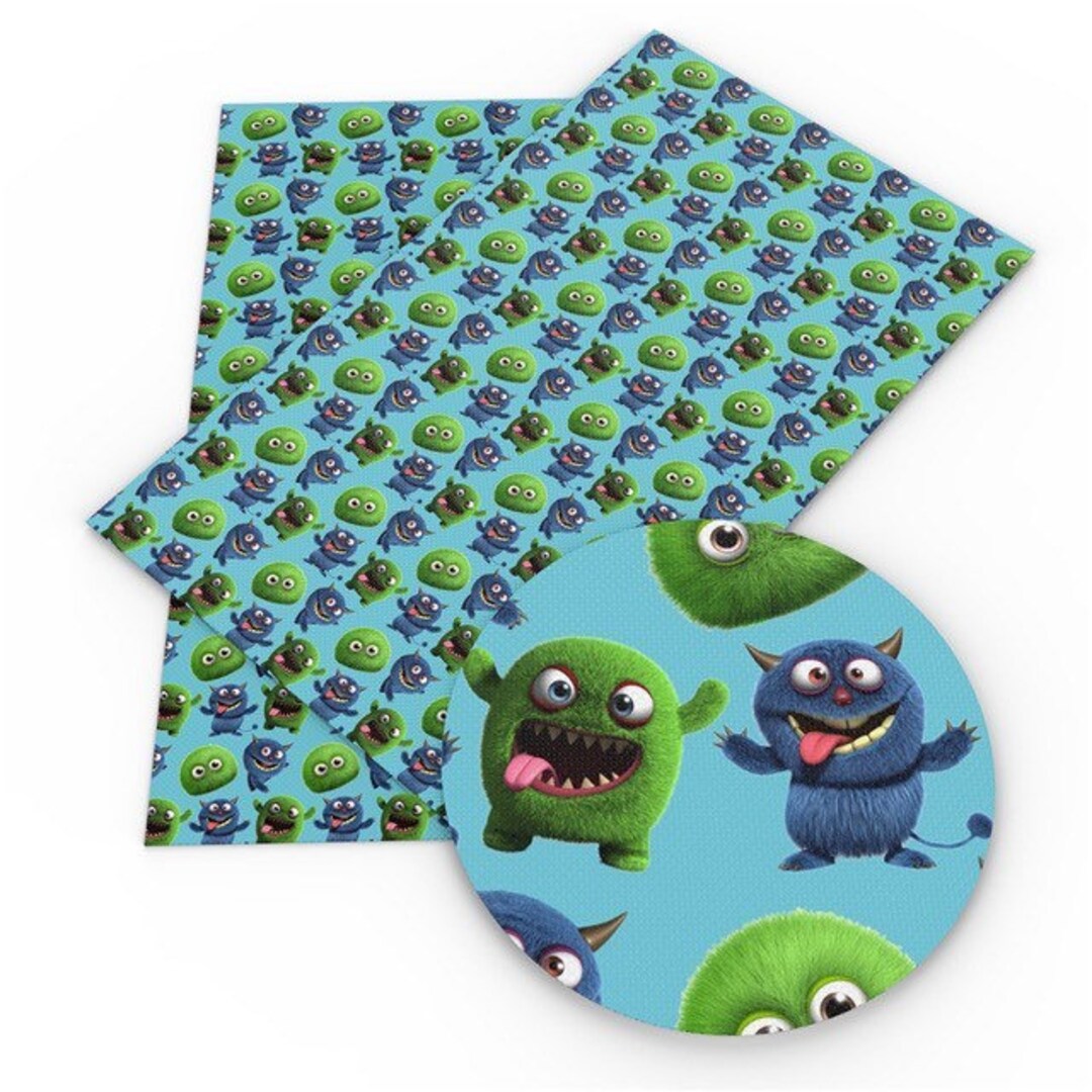 Monster Character Faux Leather Sheet - Etsy