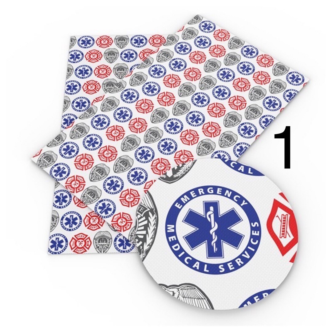 First Responders Faux Leather Sheet - Etsy