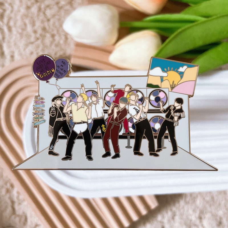 Bts Enamel Pin - Etsy