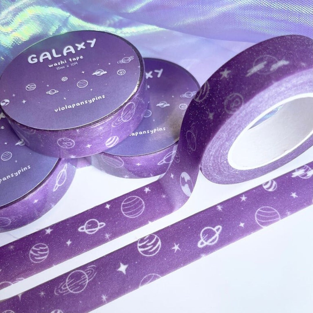 Galaxy Glitter Washi Tape - Etsy