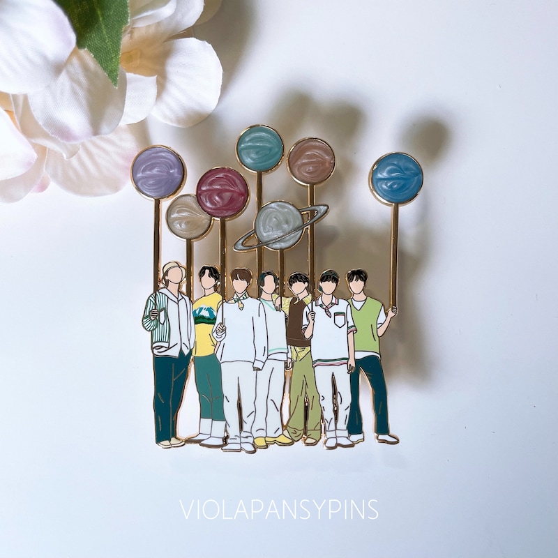 Bts Enamel Pin - Etsy