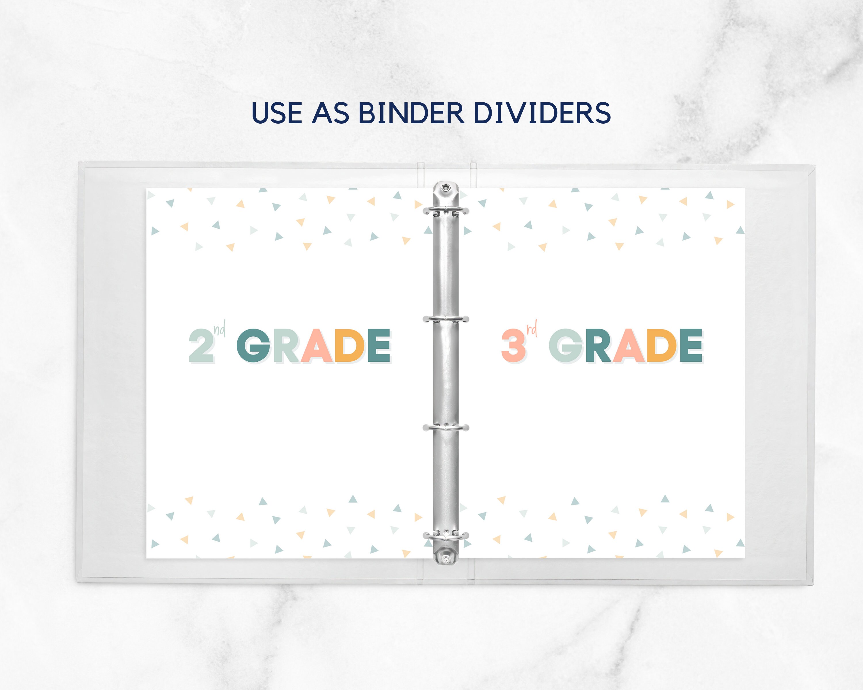 Grade Pages Binder Dividers School Grade Signs | Etsy