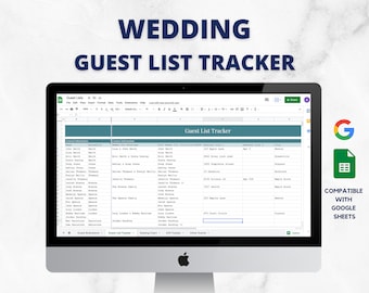 Wedding Rsvp Tracker | Etsy