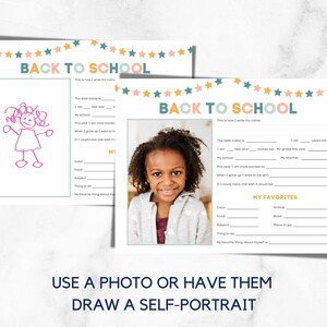 Back to School Printable, All About Me Questionnaire, Interview ...