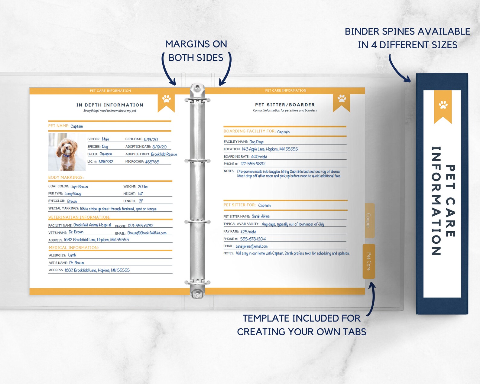 Pet Planner Printable Pet Binder Home Management Binder Dog | Etsy