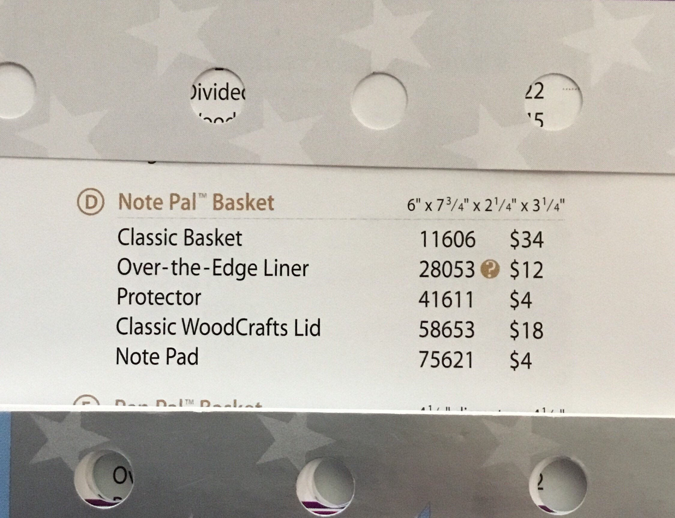 New Longaberger Desktop Note Pal Basket Fabric Liner in Woven | Etsy