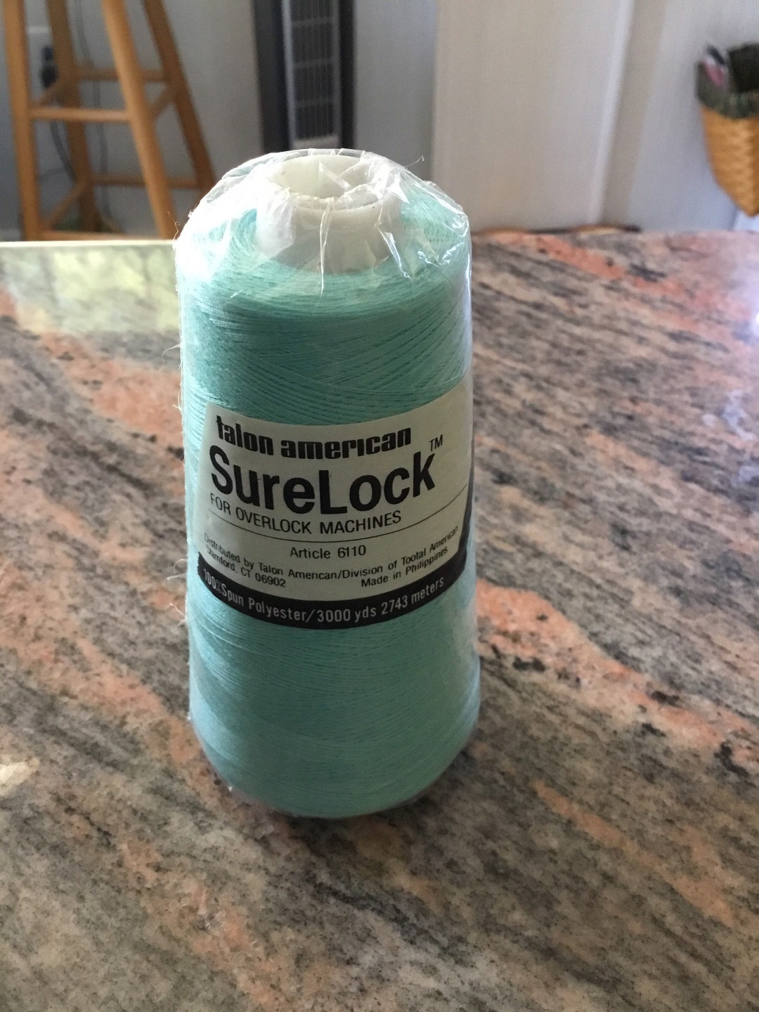 Talon American Coats Surelock Overlock Thread 3,000yd Aqua Color 605 - Etsy